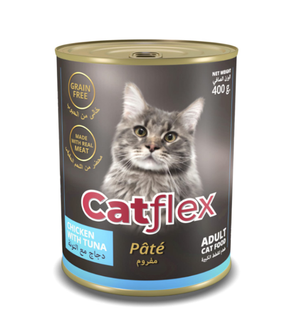Catflex Chicken with Tuna Pâté Cat Food – 400g | Pet Arabia